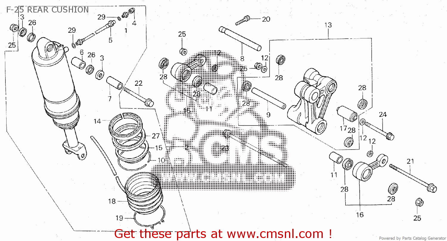 Honda Honda VF750F INTERCEPTOR 1984 (E) parts lists and schematics