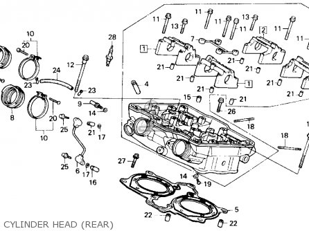 Honda VFR700F2 INTERCEPTOR 1986 (G) USA CALIFORNIA parts lists and ...
