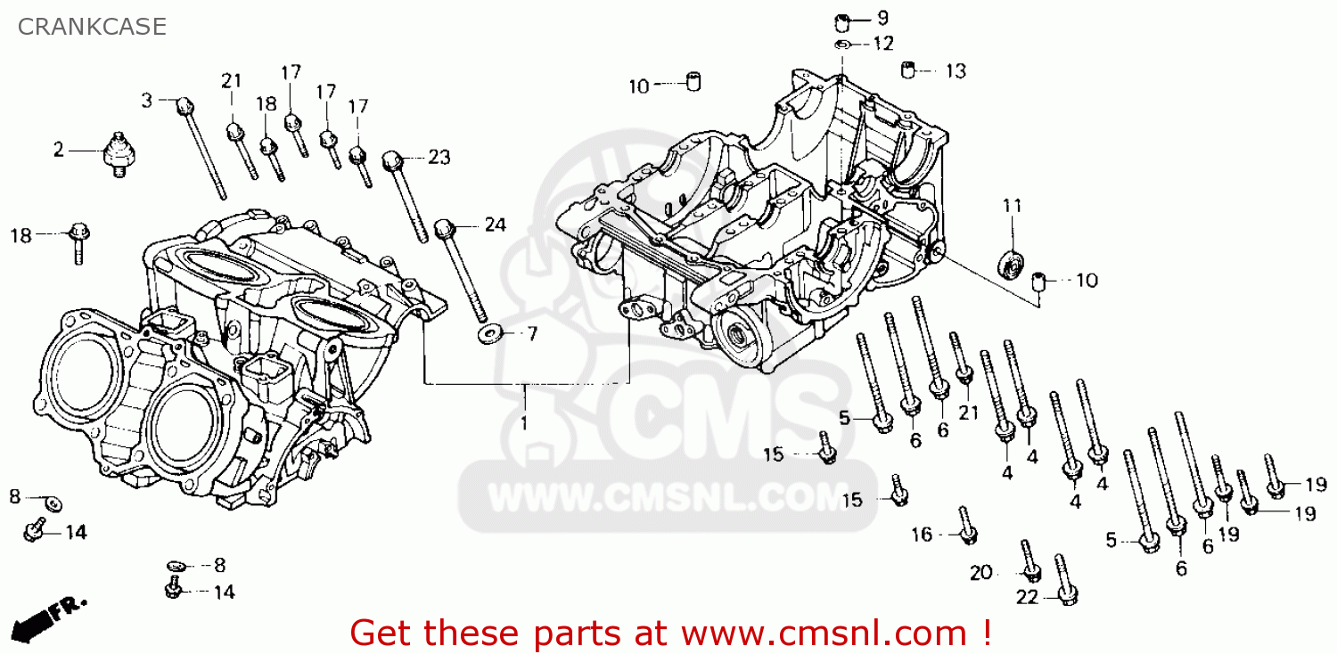 Honda VFR700F2 INTERCEPTOR 1987 (H) USA CALIFORNIA parts lists and ...