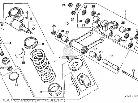 Honda VFR750F 1990 (L) CANADA parts lists and schematics