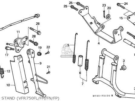 Honda VFR750F 1990 (L) EUROPEAN DIRECT SALES parts lists and schematics