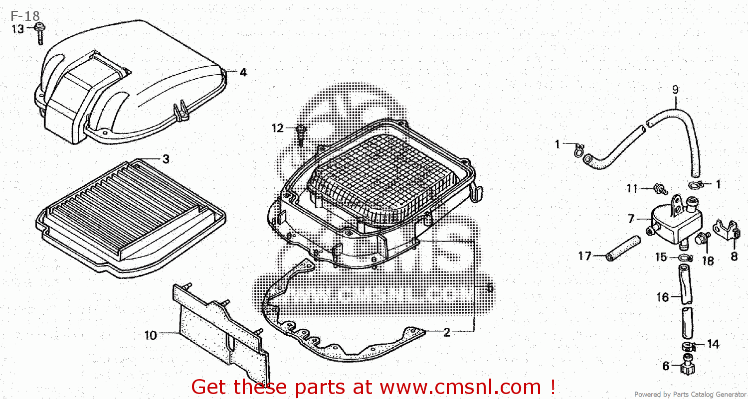 Honda VT250 SPADA 1988 (J) JAPAN MC20-100 parts lists and schematics