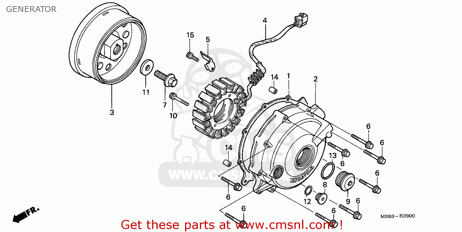 Honda VTR1000F FIRESTORM 2002 (2) EUROPEAN DIRECT SALES / ASV GENERATOR ...
