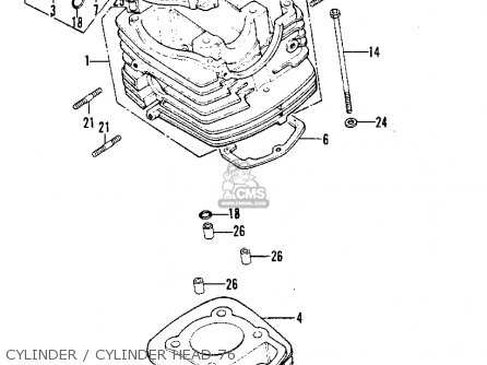 Honda XL100 1976 USA parts lists and schematics