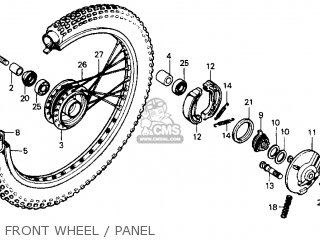 Honda XL100 1978 USA parts lists and schematics