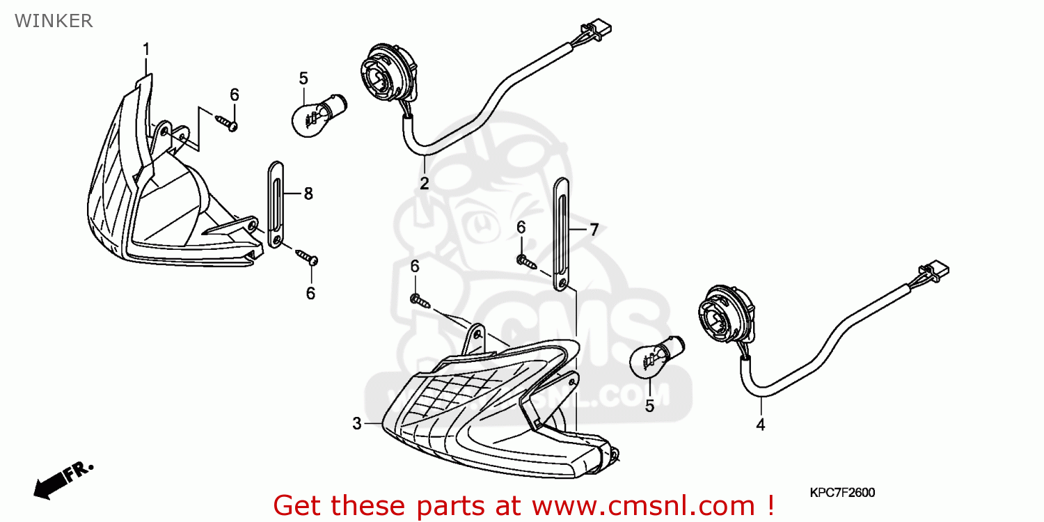 Honda XL125V 2010 (A) ENGLAND / MKH WINKER - buy WINKER spares online