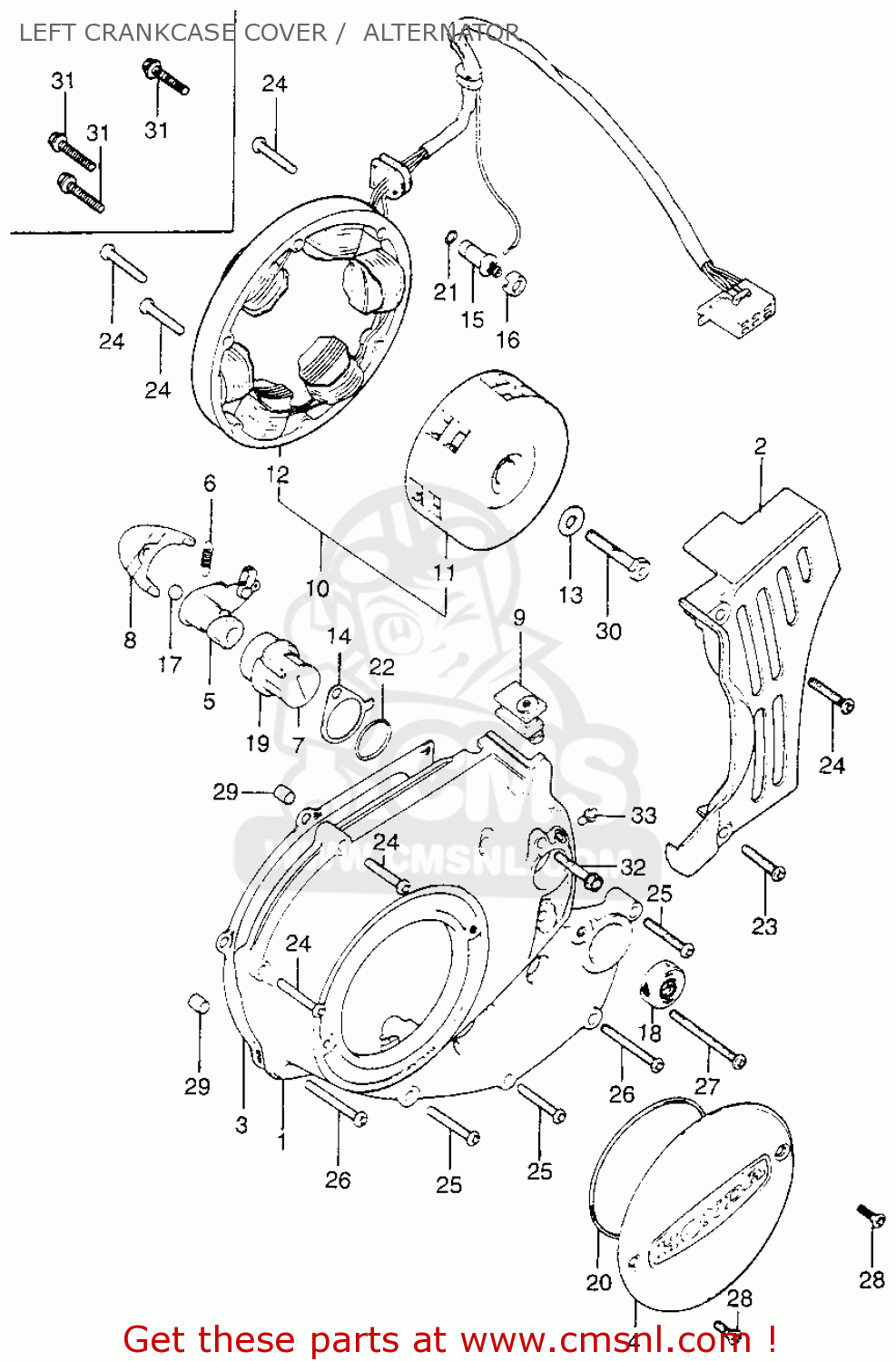 Honda XL175 K0 1973 USA parts lists and schematics