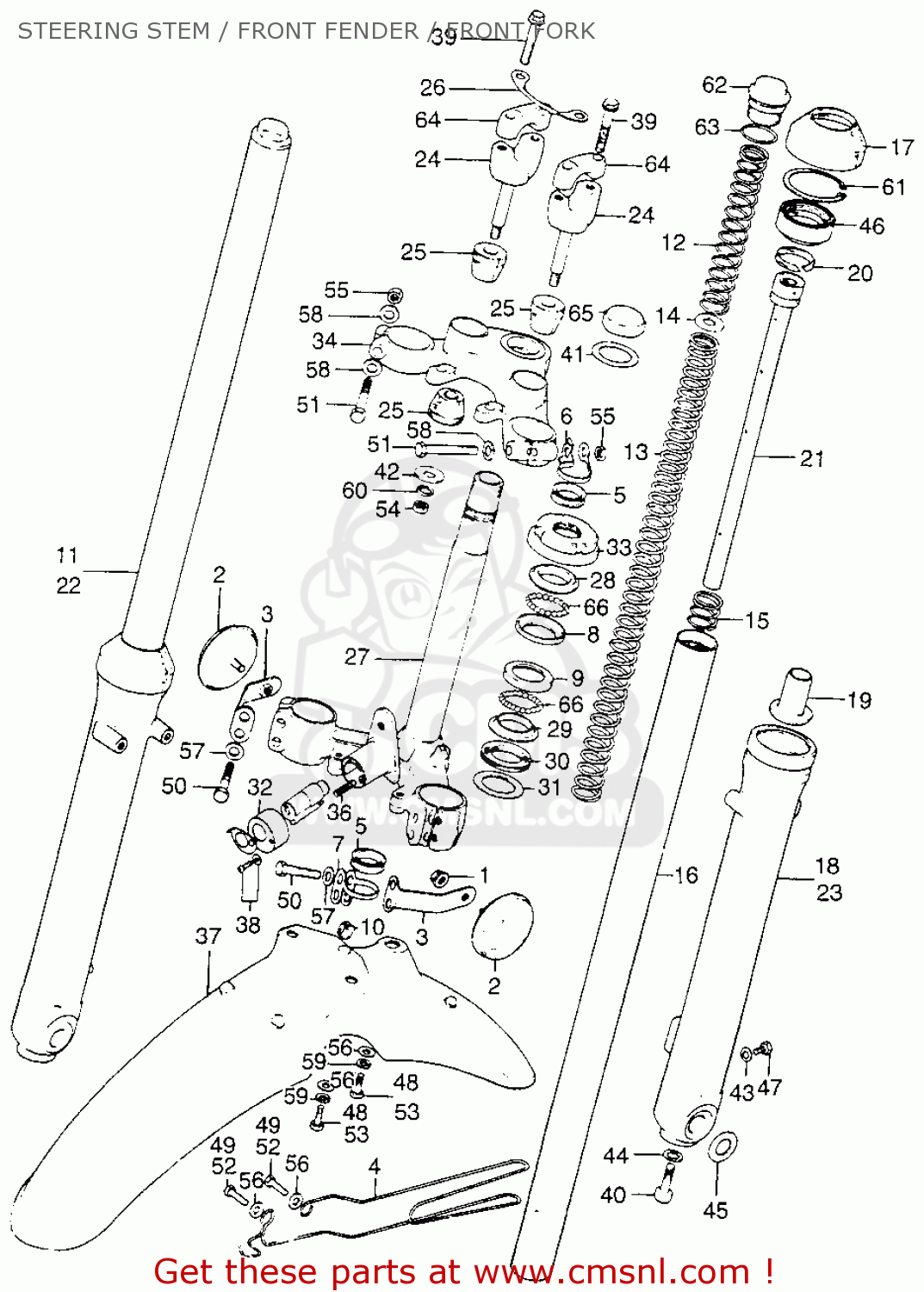 Honda XL175 K0 1973 USA parts lists and schematics