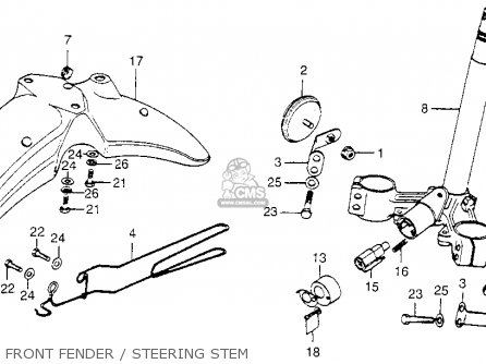 Honda XL175 K5 1978 USA parts lists and schematics