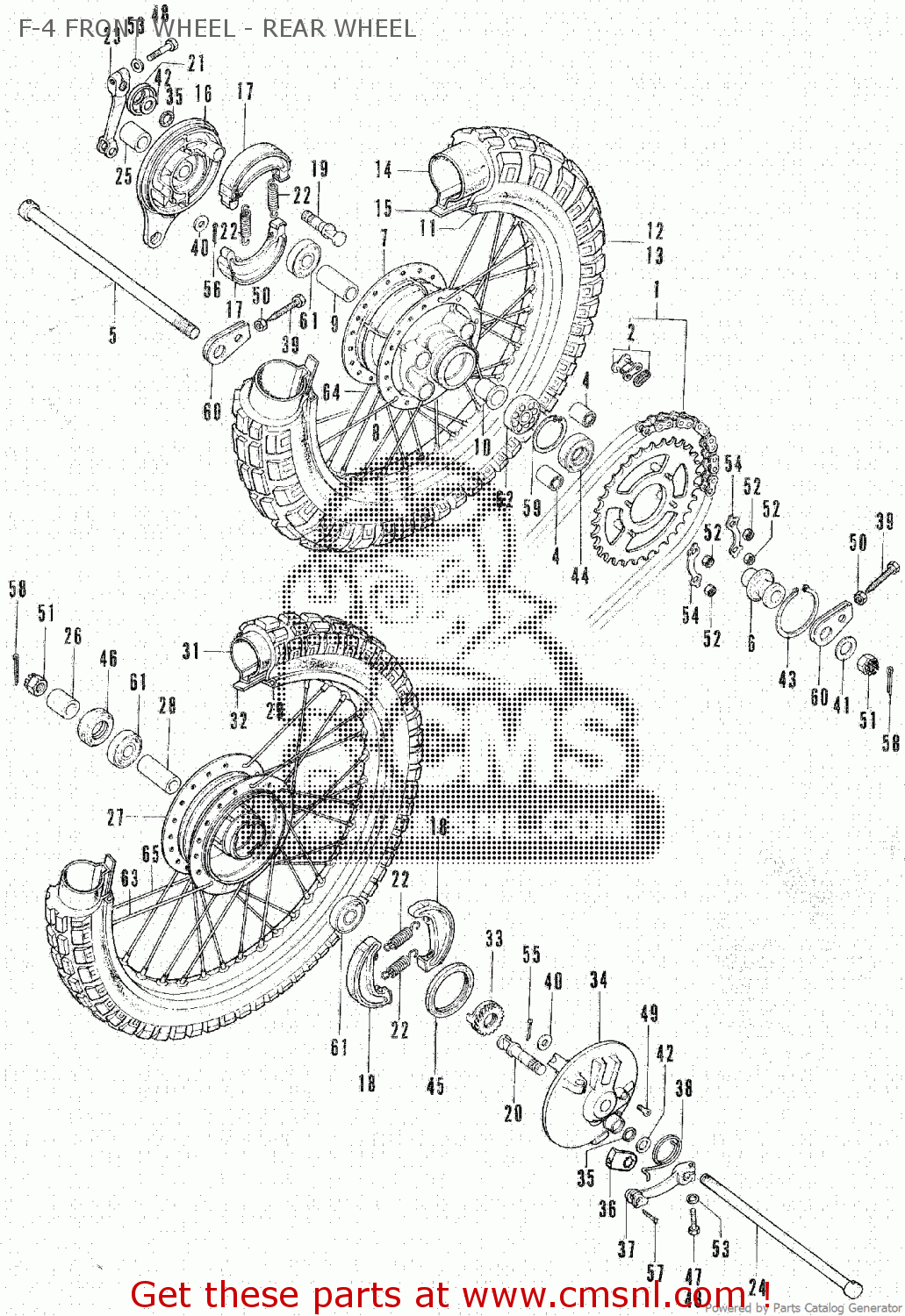 Honda XL175 U.S.A parts lists and schematics