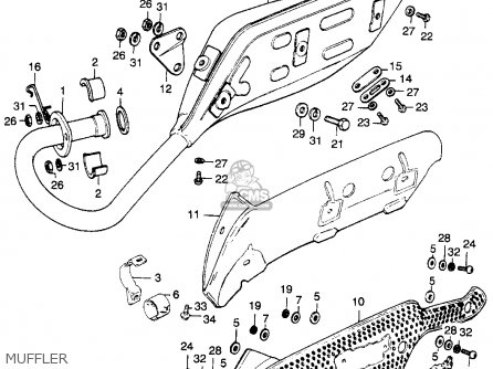 Honda XL250 MOTOSPORT K2 1975 USA parts lists and schematics