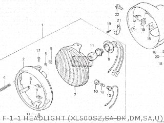 Honda XL500S 1980 (A) BELGIUM parts lists and schematics