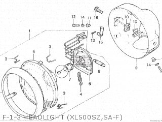 Honda XL500S 1980 (A) BELGIUM parts lists and schematics
