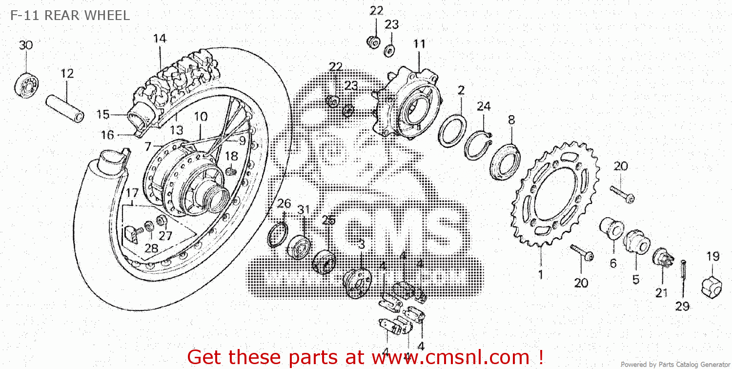 Honda XL500S 1980 (A) BELGIUM parts lists and schematics