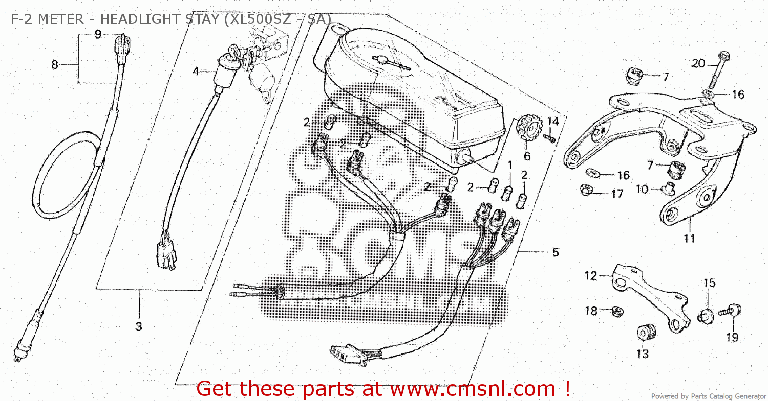 Honda XL500S 1980 (A) BELGIUM parts lists and schematics