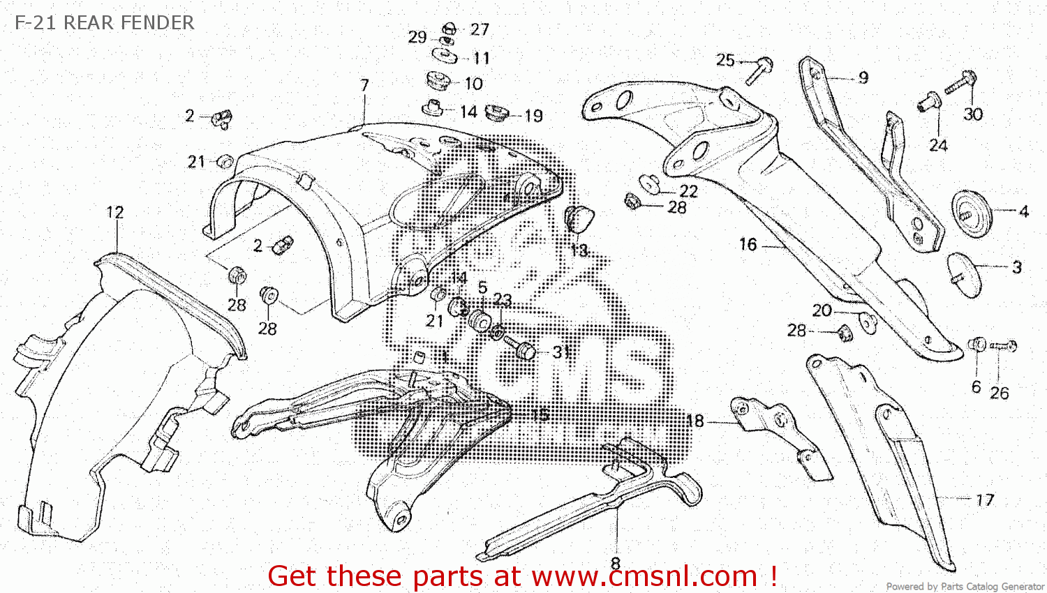 Honda XL500S 1980 (A) BELGIUM parts lists and schematics
