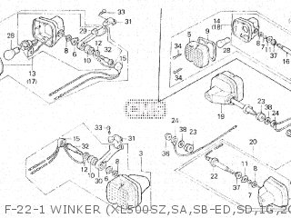 Honda XL500S 1981 (B) BELGIUM parts lists and schematics