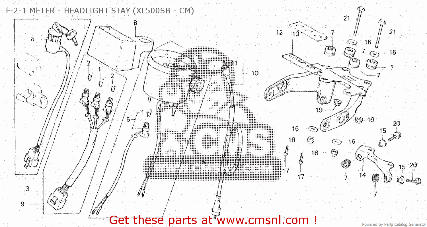 Honda XL500S 1981 (B) BELGIUM parts lists and schematics