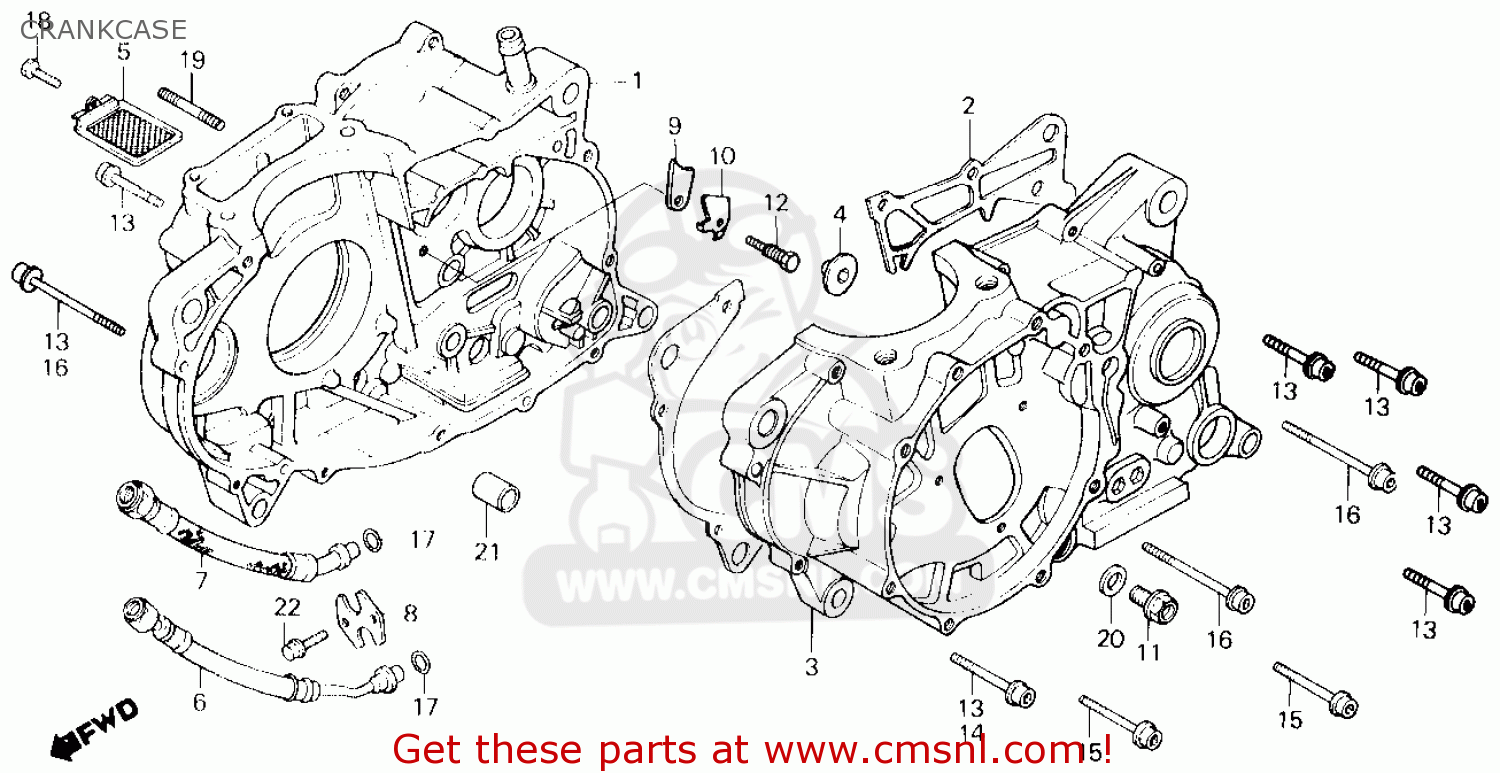 Honda Honda XL600R 1984 (E) USA parts lists and schematics