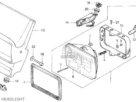 Honda XL600R 1987 (H) USA parts lists and schematics