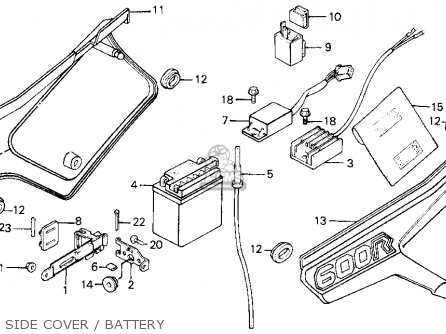 Honda XL600R 1987 (H) USA parts lists and schematics