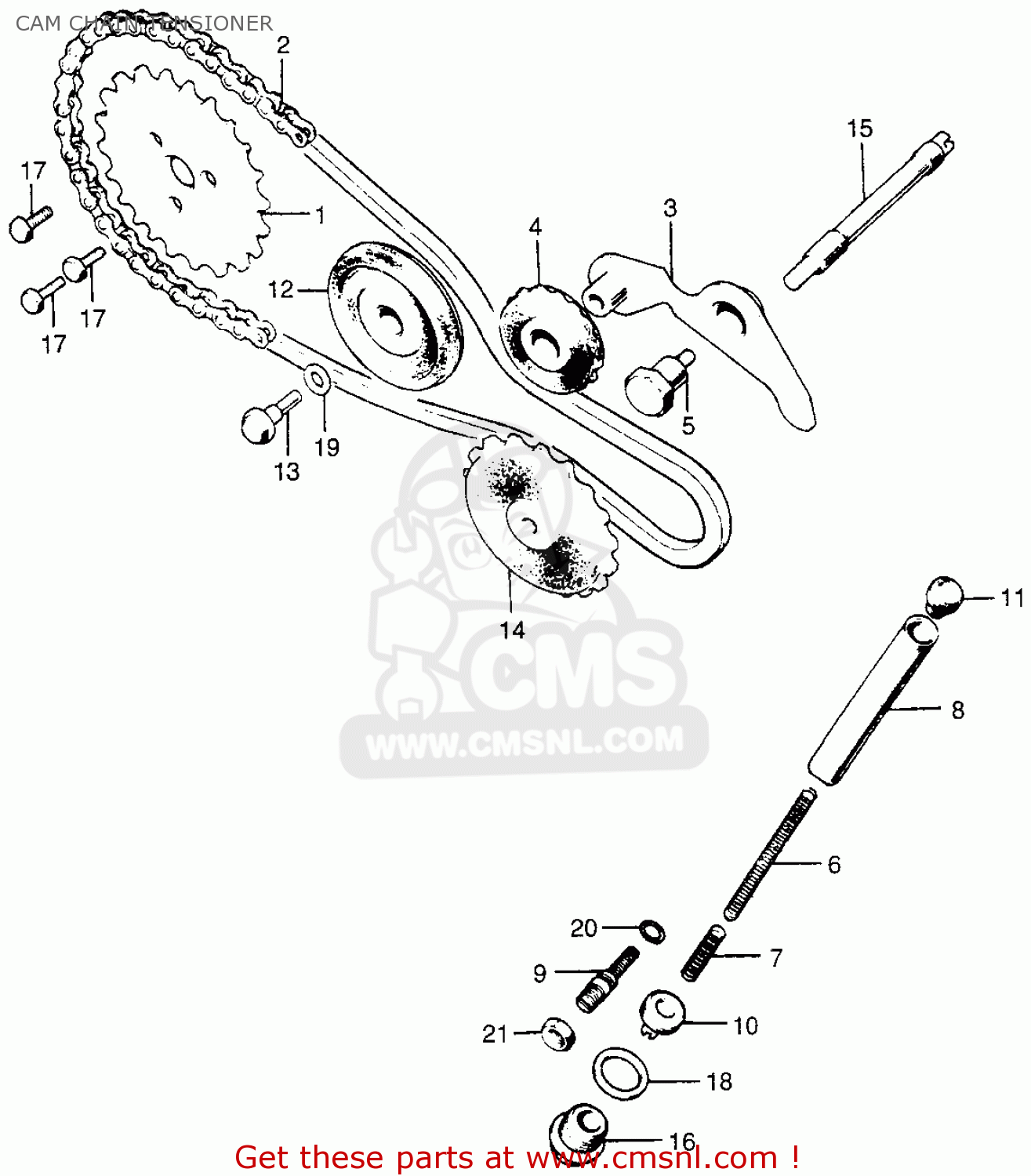 Honda XL70 1976 USA parts lists and schematics