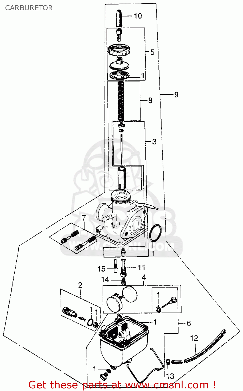 Honda XL70 1976 USA parts lists and schematics