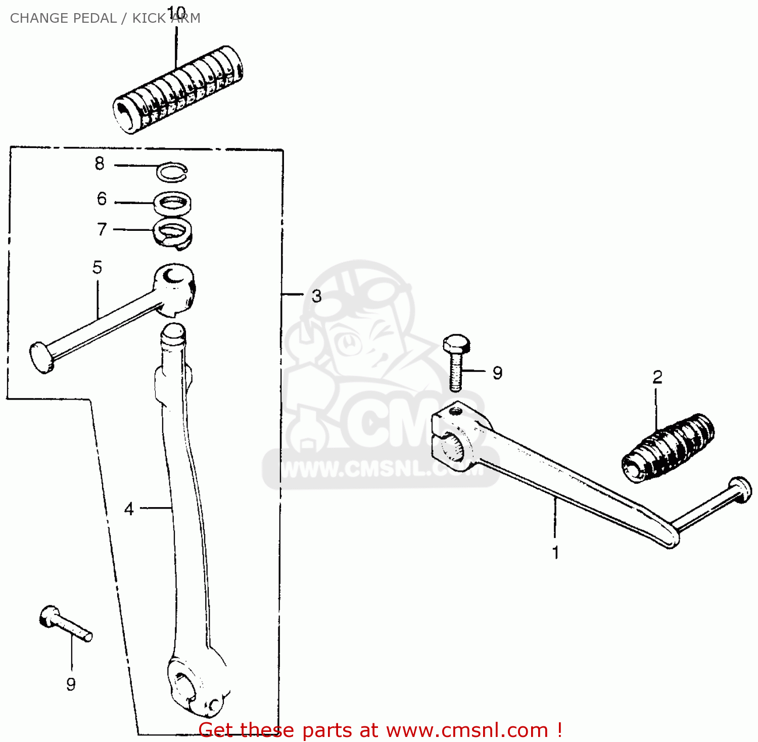 Honda XL70 1976 USA parts lists and schematics
