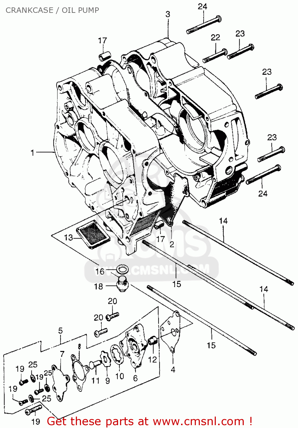 Honda XL70 1976 USA parts lists and schematics