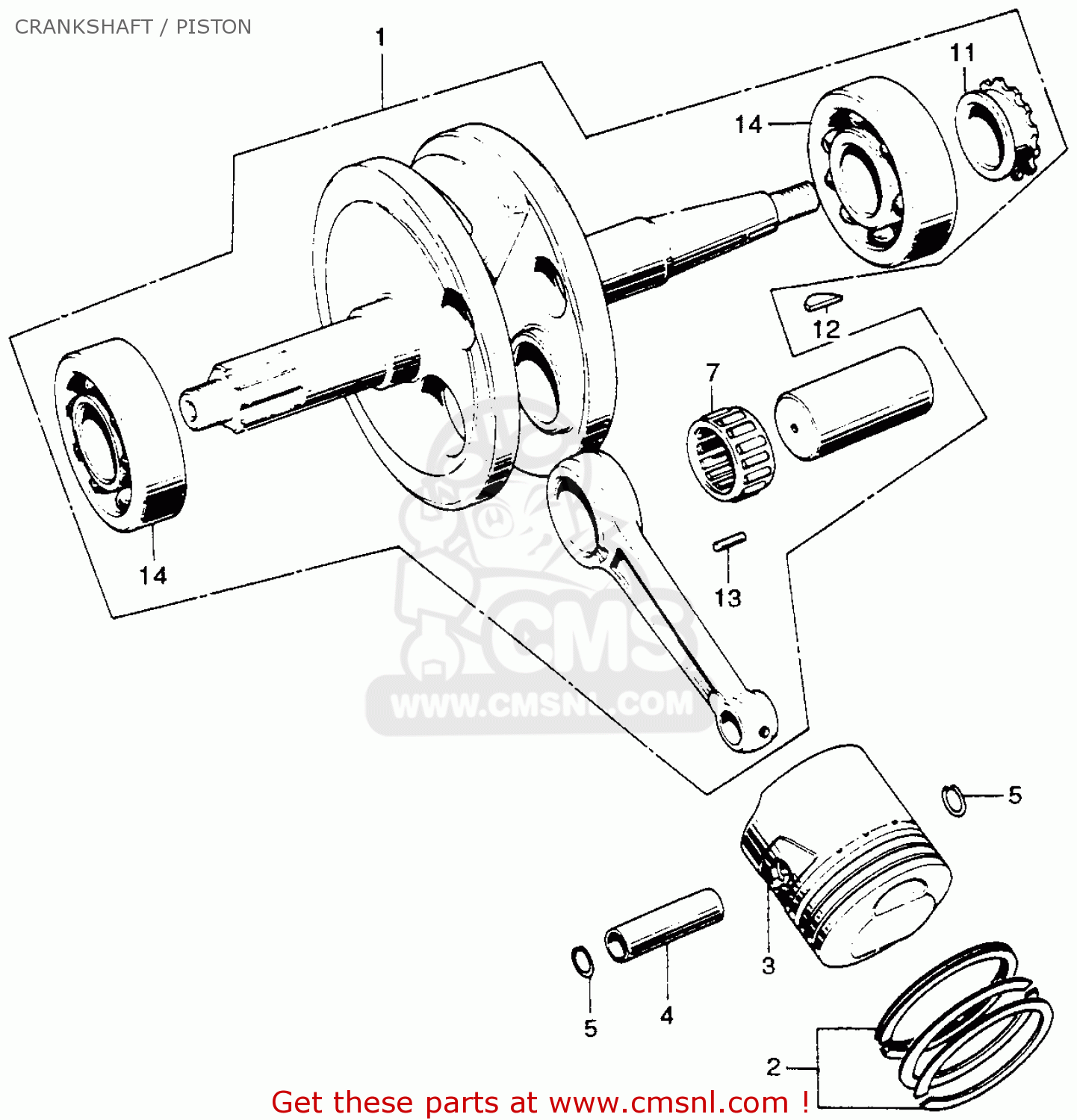 Honda XL70 1976 USA parts lists and schematics