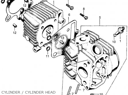 Honda XL70 1976 USA parts lists and schematics