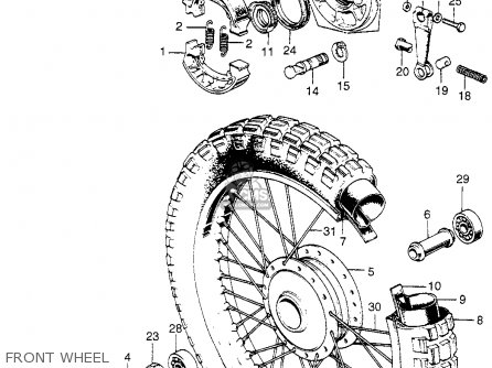 Honda XL70 1976 USA parts lists and schematics