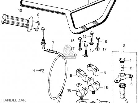 Honda XL70 1976 USA parts lists and schematics