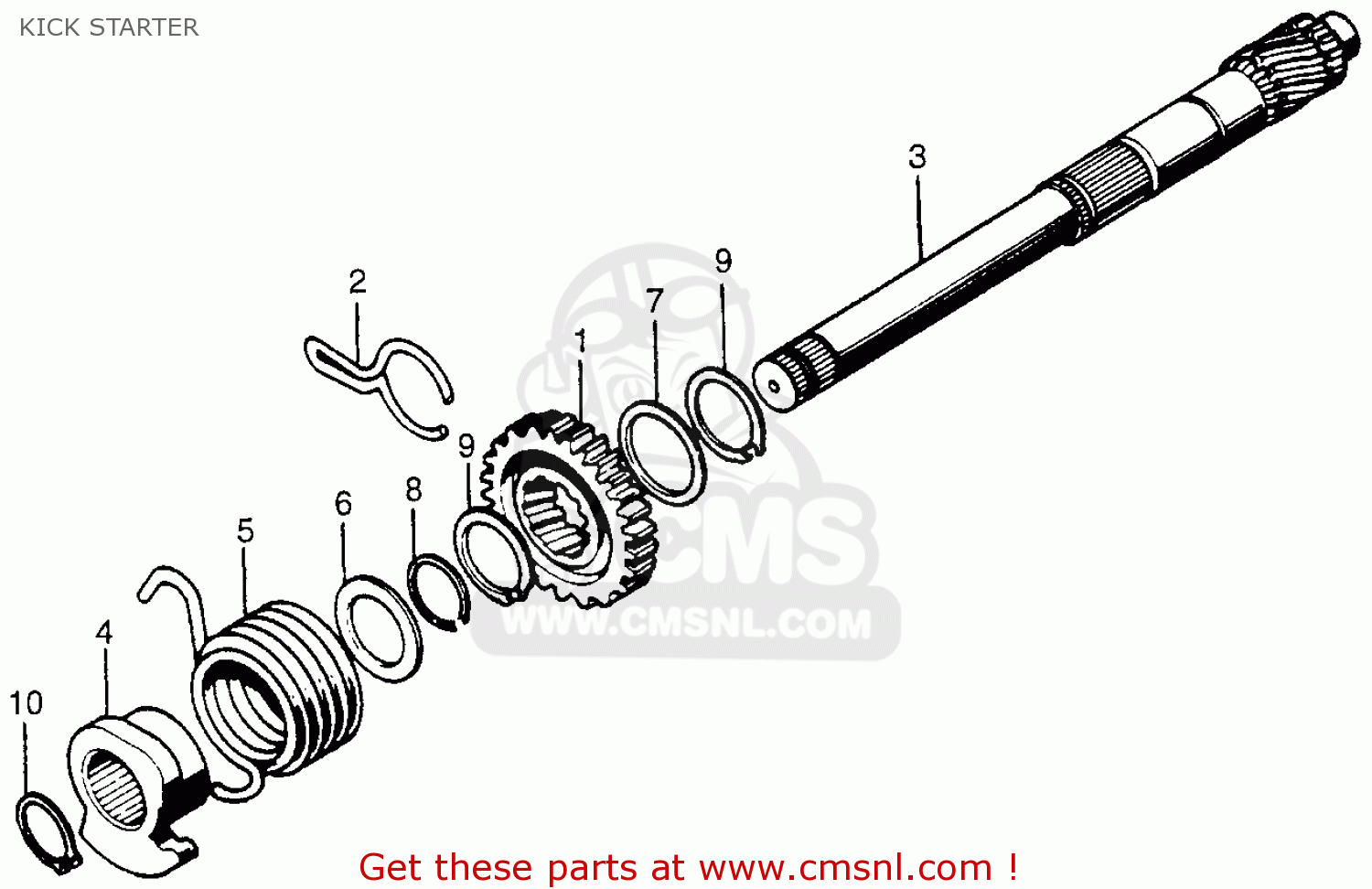 Honda XL70 1976 USA parts lists and schematics
