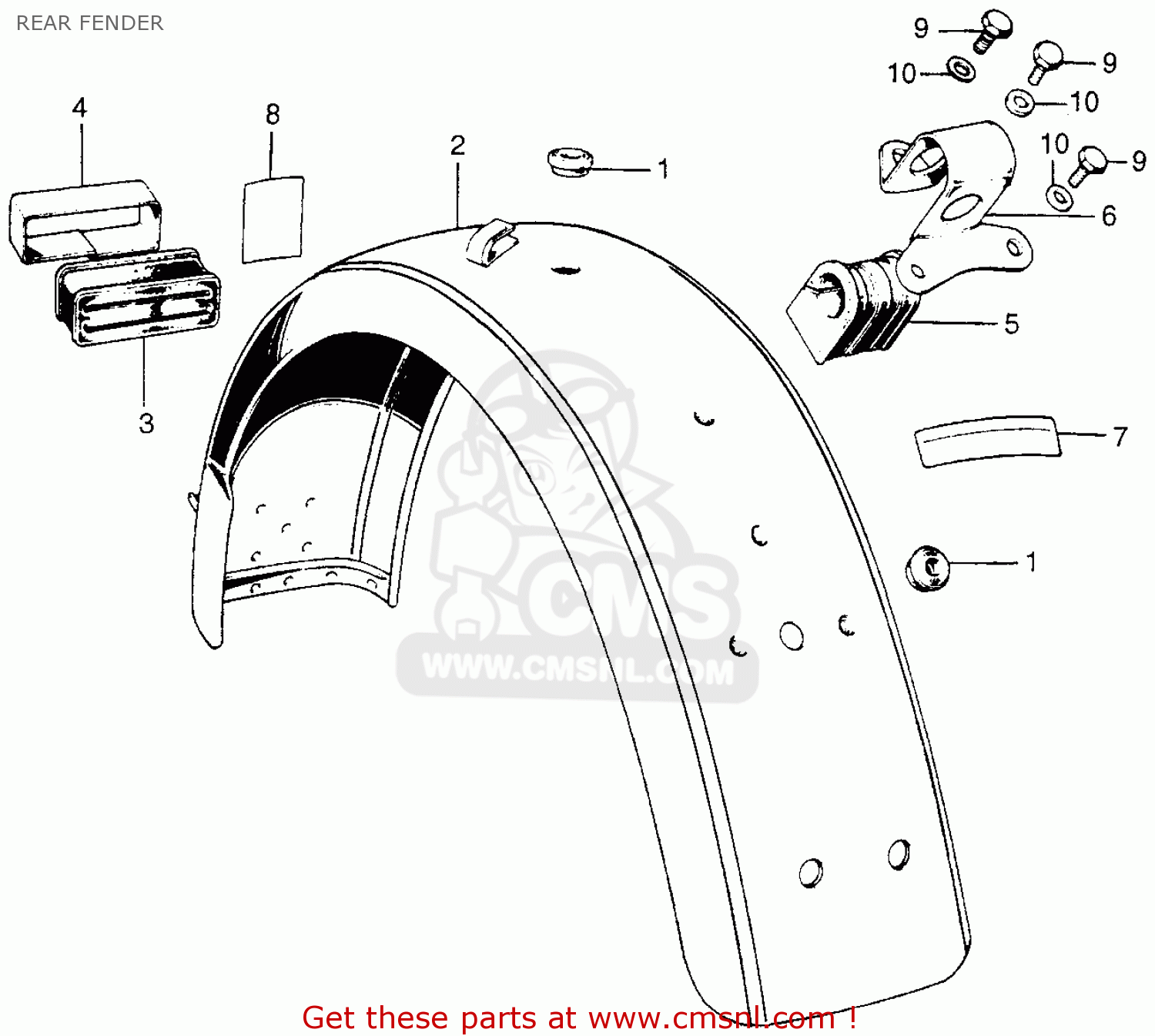 Honda XL70 1976 USA parts lists and schematics
