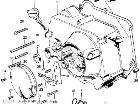 Honda XL70 1976 USA parts lists and schematics
