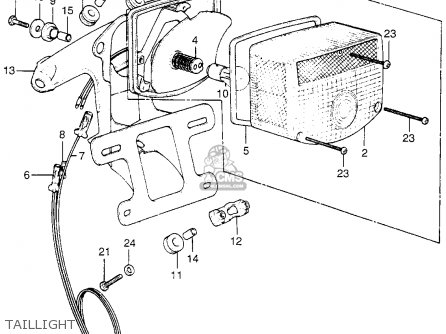 Honda XL70 1976 USA parts lists and schematics