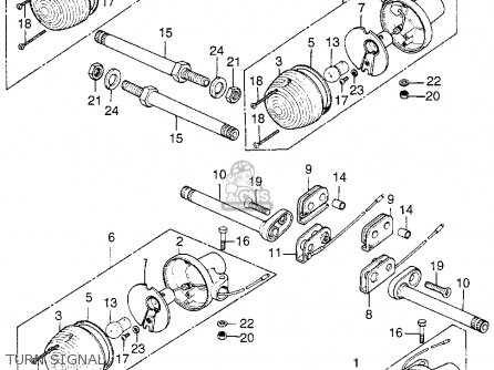 Honda XL70 1976 USA parts lists and schematics