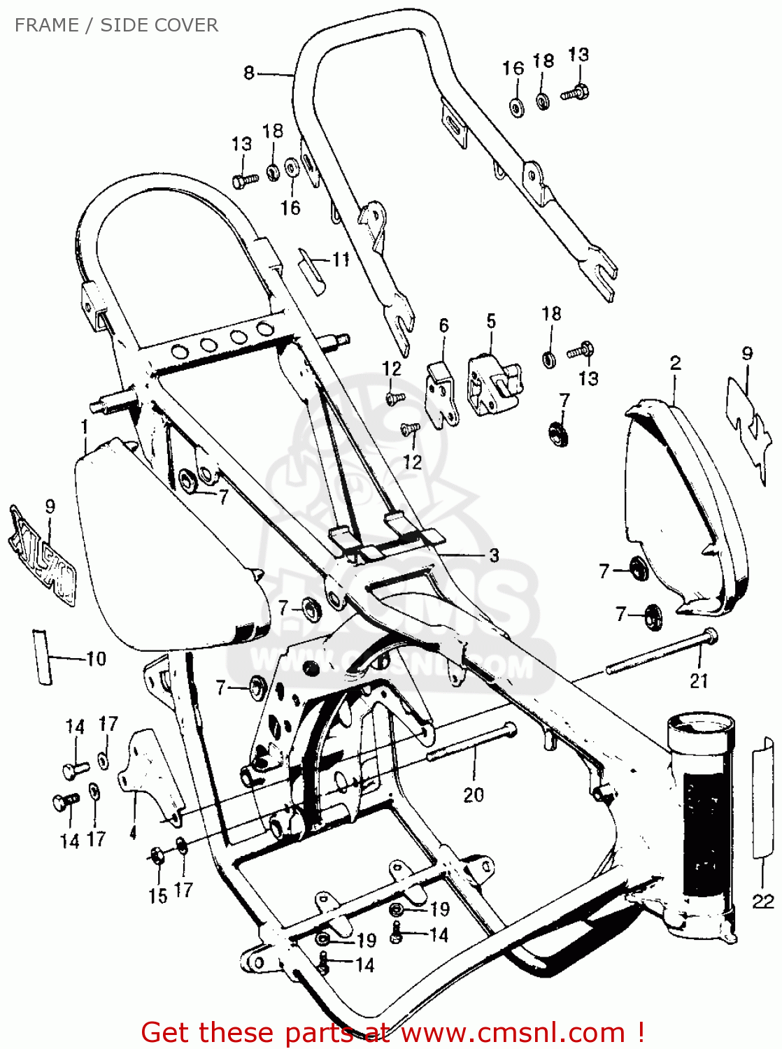 Honda Honda XL70 K0 1976 USA parts lists and schematics
