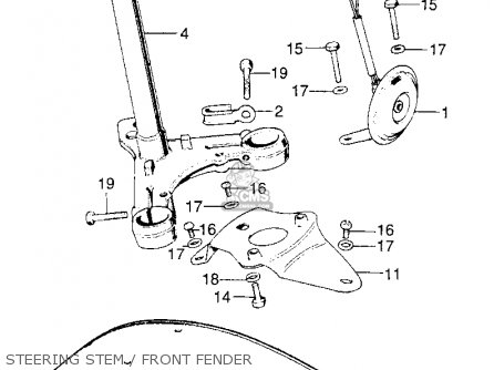 Honda XL70 K1 1975 USA parts lists and schematics