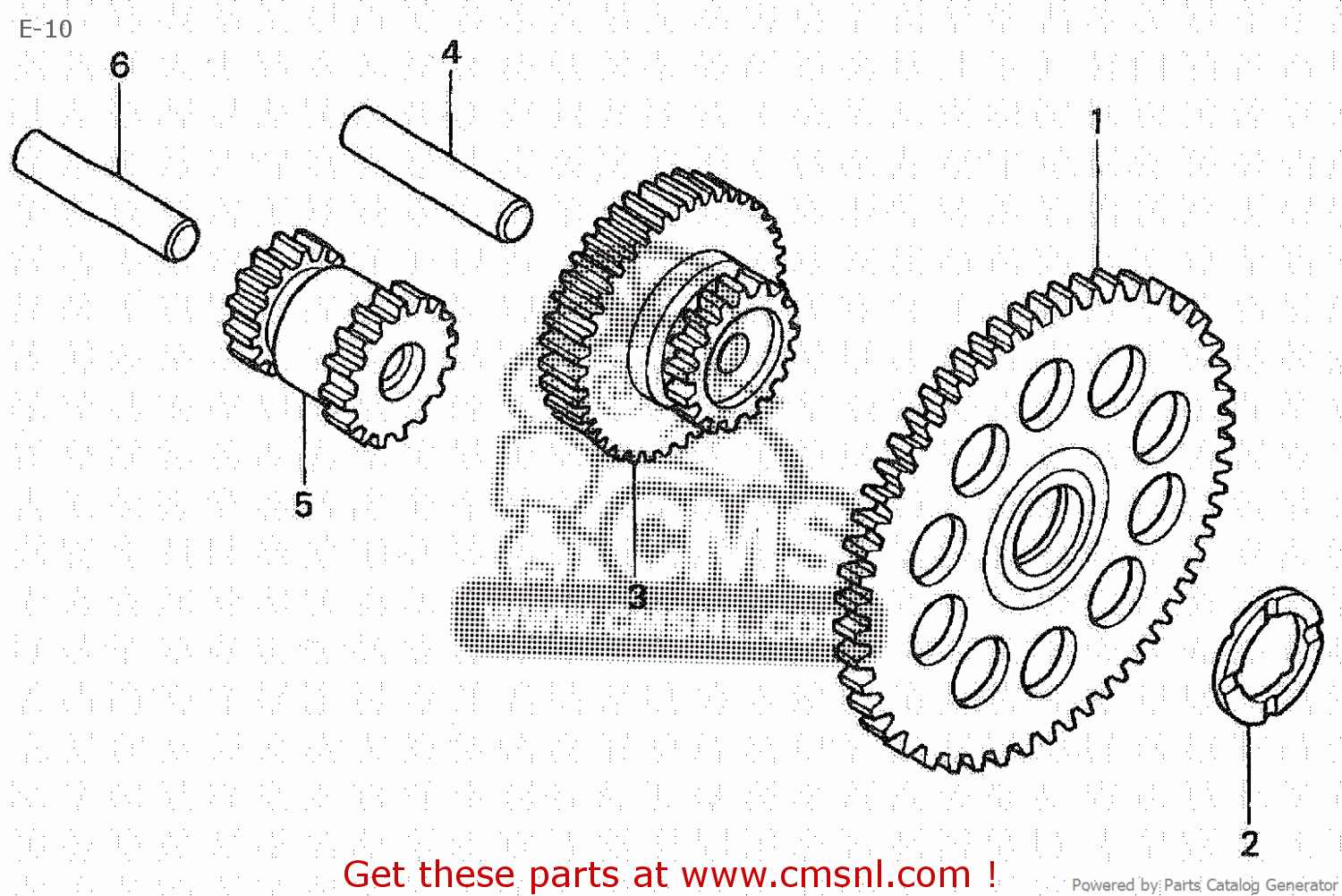 Honda XLR200R 1993 (P) JAPAN MD29-100 E-10 - buy E-10 spares online