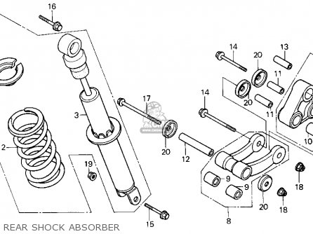 Honda XR100R 1992 (N) USA parts lists and schematics