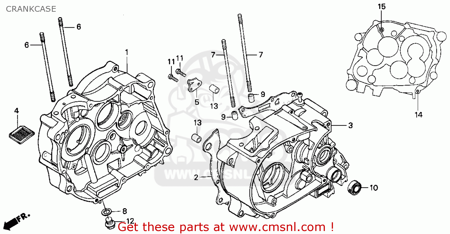 Honda XR100R 1995 (S) USA parts lists and schematics