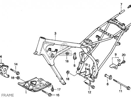 Honda XR100R 1995 (S) USA parts lists and schematics