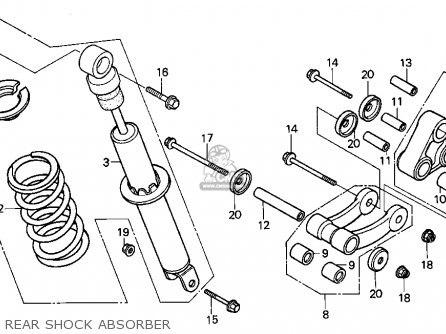 Honda XR100R 1996 (T) USA parts lists and schematics