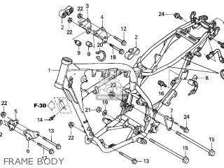 Honda XR125L 2010 (A) CO parts lists and schematics