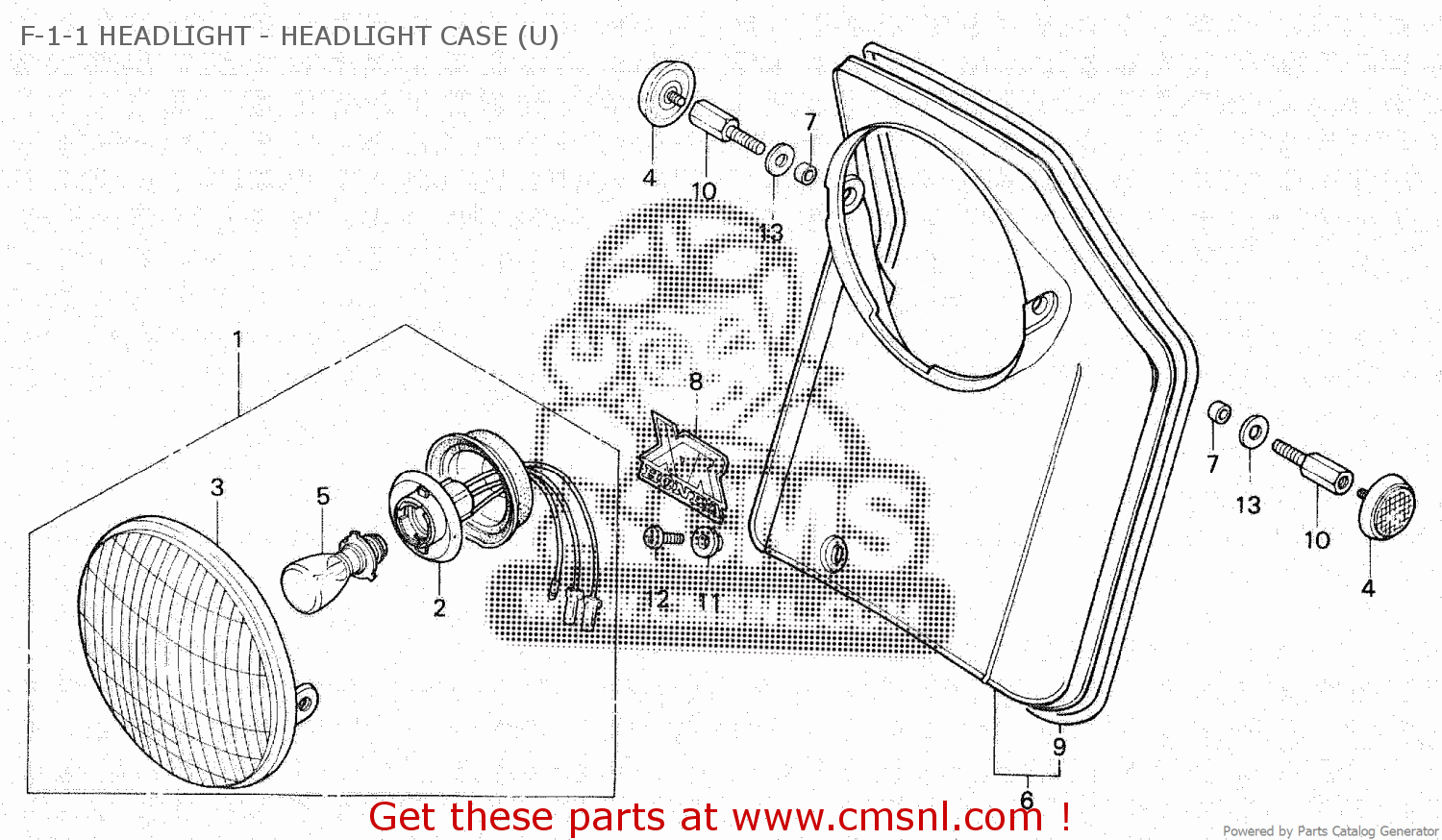Honda Honda XR200 1980 (A) CANADA parts lists and schematics