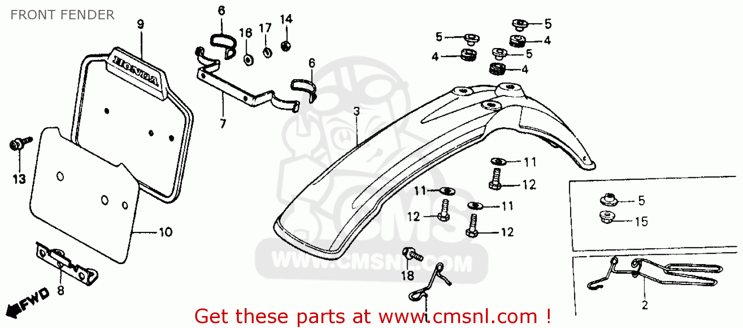 Honda XR200 1980 (A) USA parts lists and schematics