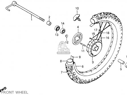 Honda Honda XR200 1980 (A) USA parts lists and schematics