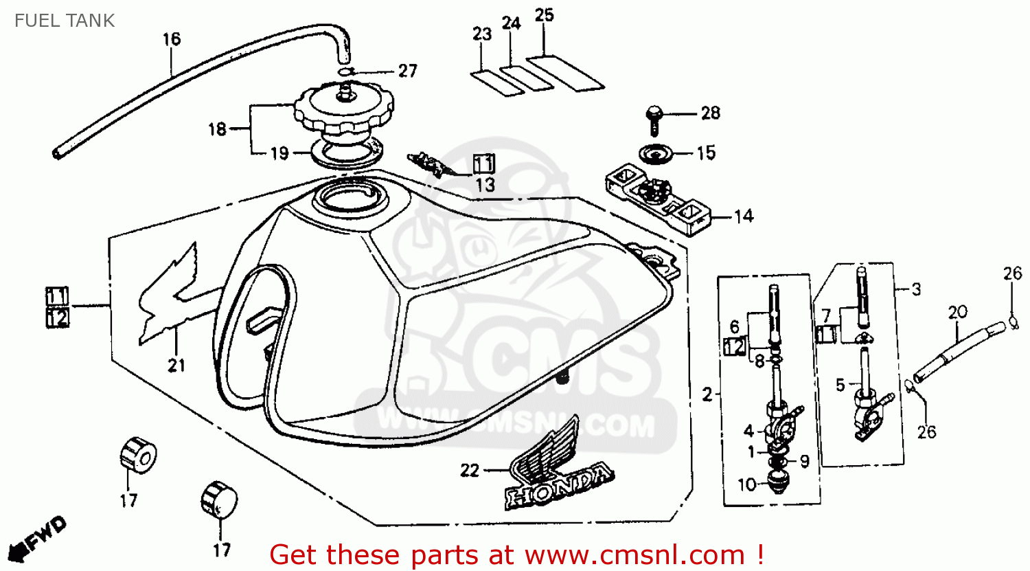 Honda XR200 1980 (A) USA parts lists and schematics